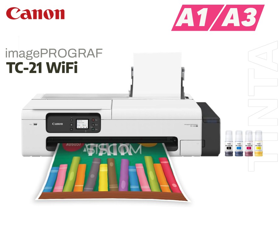 Plotter A1 Canon imagePROGRAF TC-21 de 24" con Sistema Continuo